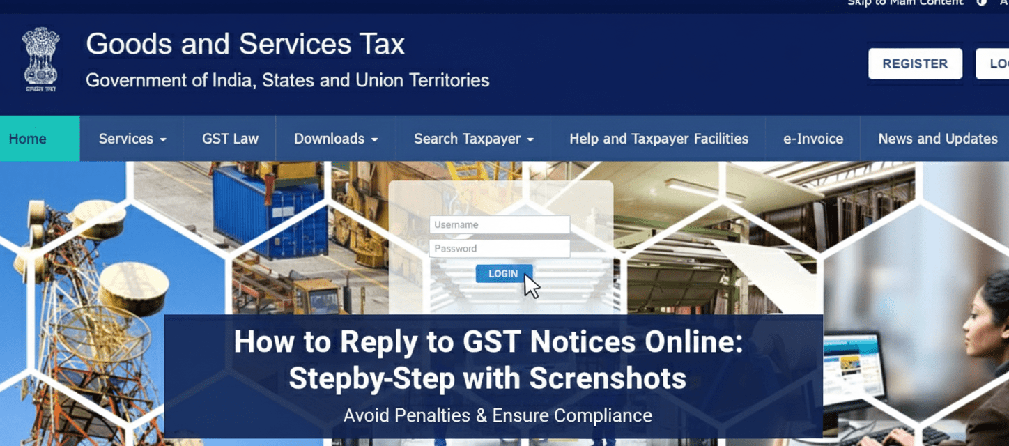 How To Reply To GST Notices Online: Step-by-Step With Screenshots 2026 ...